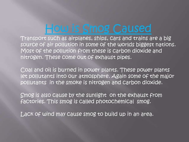 Smog slide show | PPT
