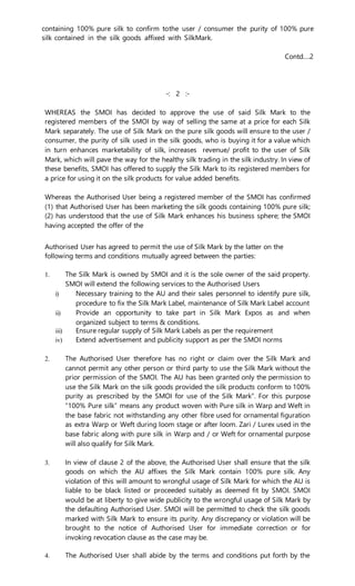 Smoi agreement | DOCX
