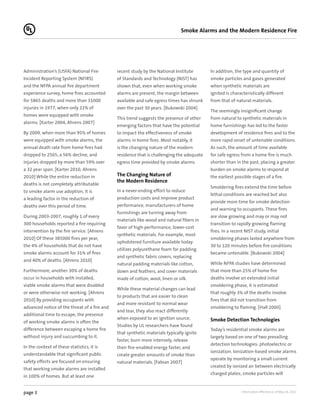 Smoke Alarms and the Modern Residence Fire | PDF