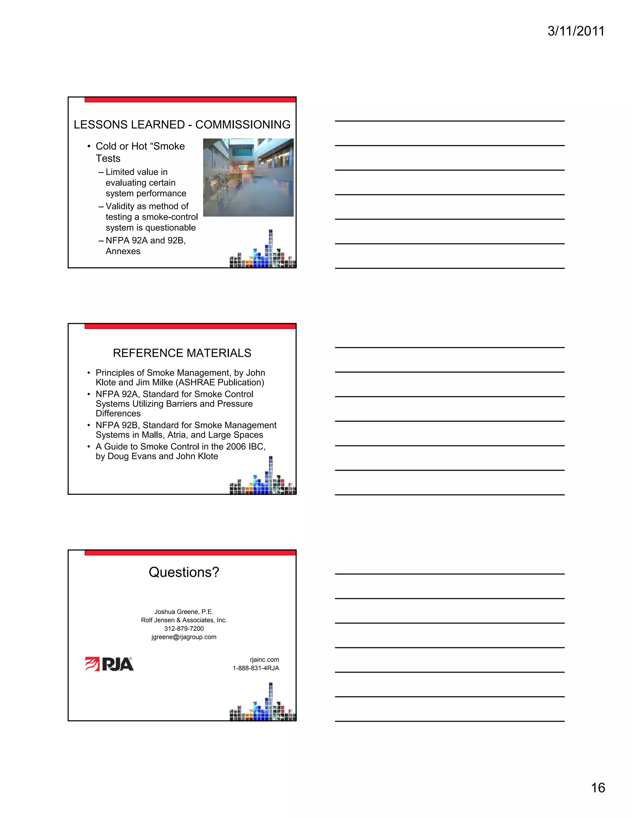 Smoke Control in Buildings | PDF