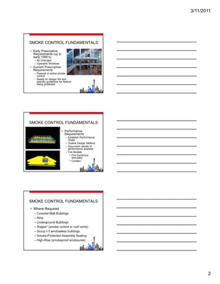 Smoke Control in Buildings | PDF