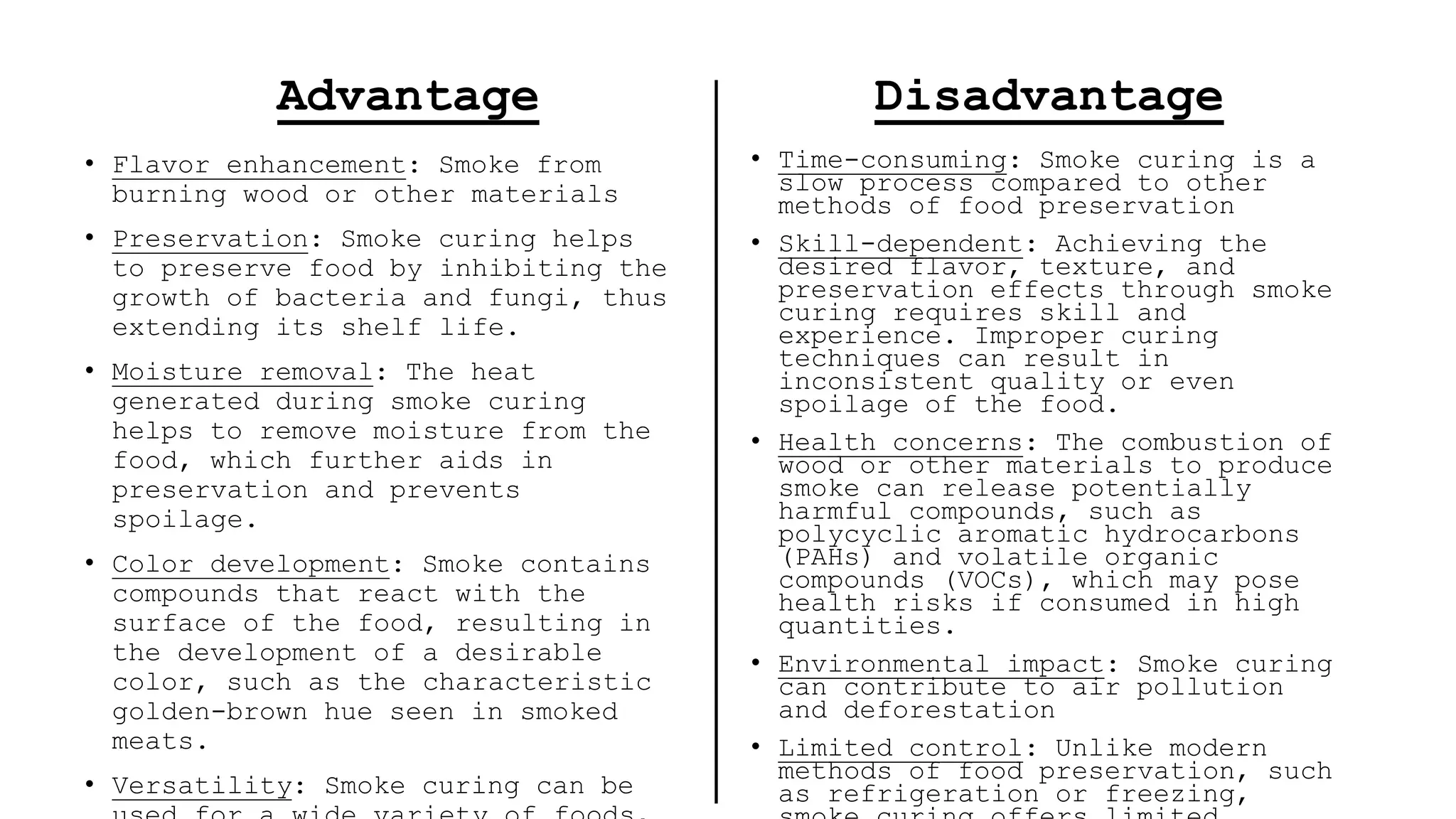 Smoke curing in food industry for meat and food | PPTX