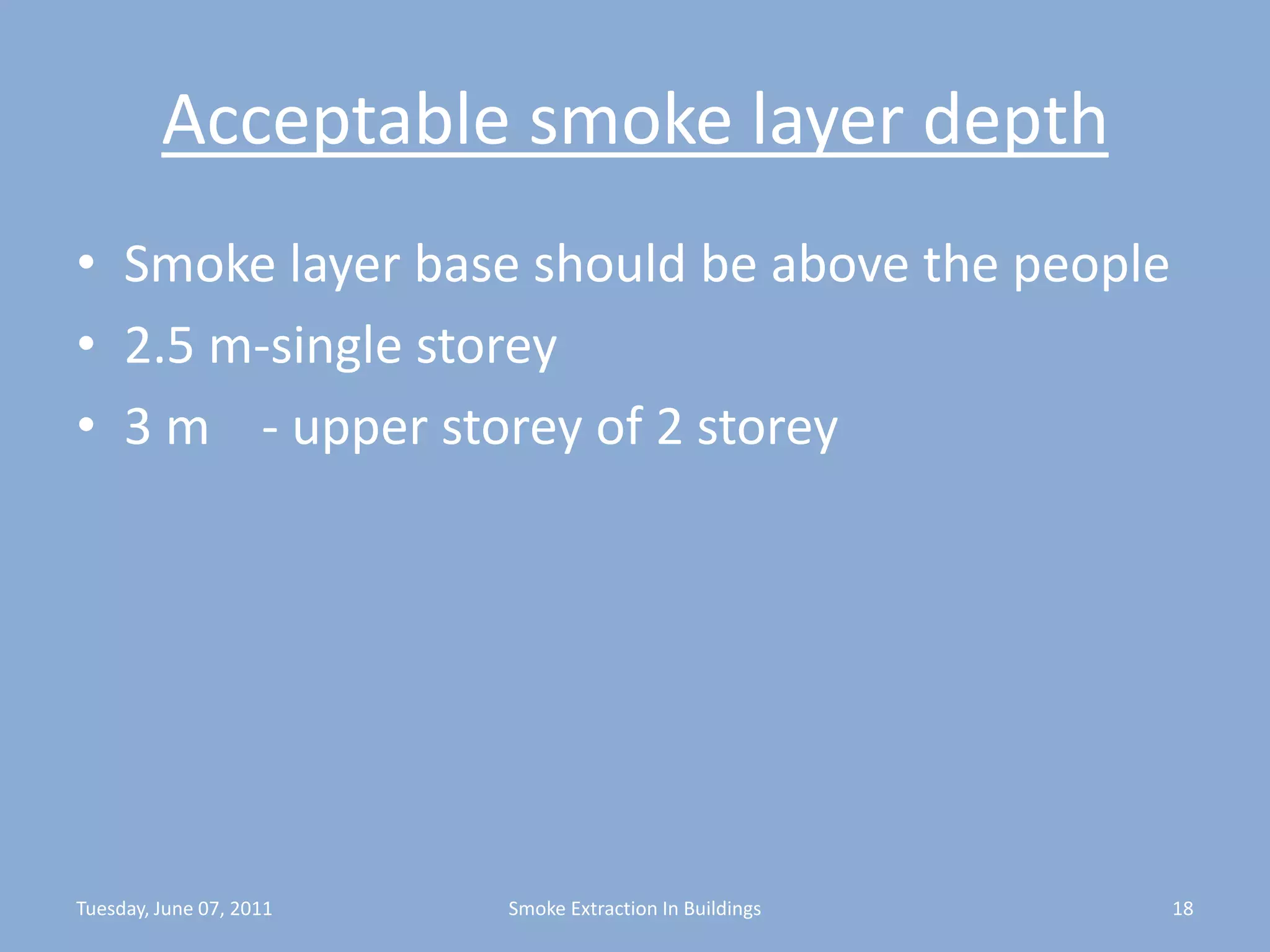 Smoke extraction in buildings | PPTX