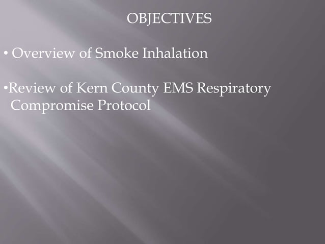 Smoke inhalation | PPTX | Lung and Respiratory Health | Diseases and ...