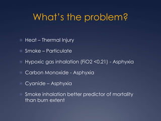 Smoke inhalation | PPTX