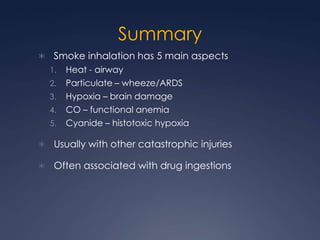 Smoke inhalation | PPTX