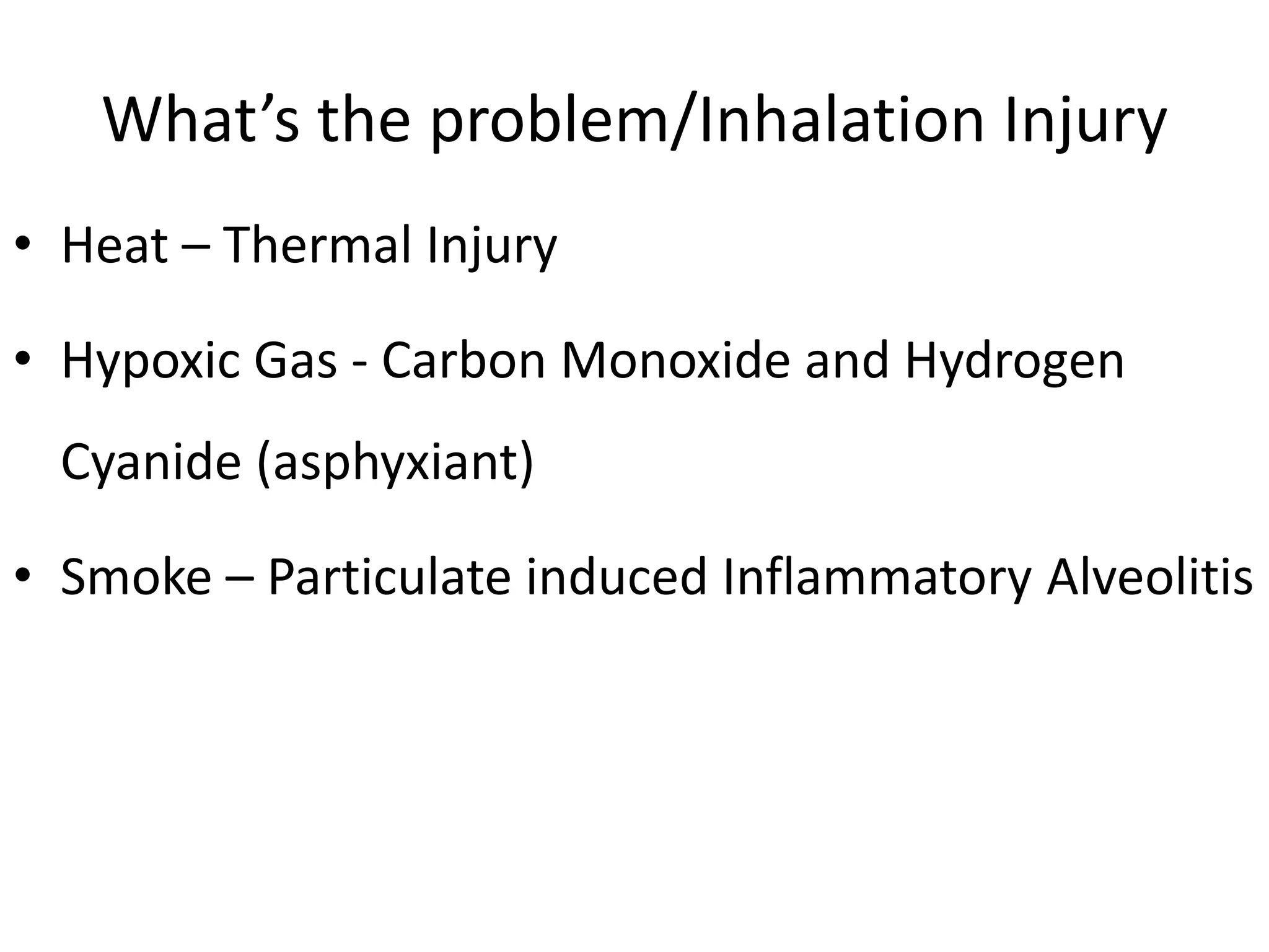 Smoke Inhalation Physiotherapy Management | PPTX