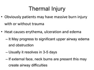 Smoke Inhalation Physiotherapy Management | PPTX