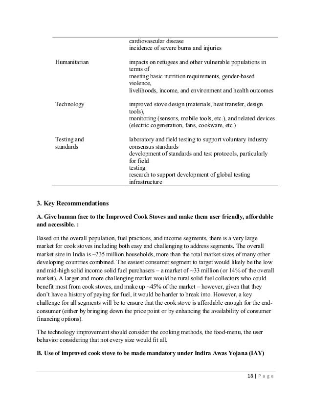 Smokeless cook stoves 21 march 2014