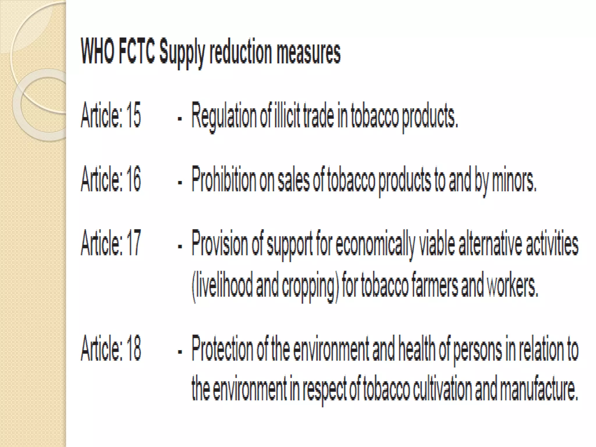 Smokeless tobacco and cotpa | PPTX