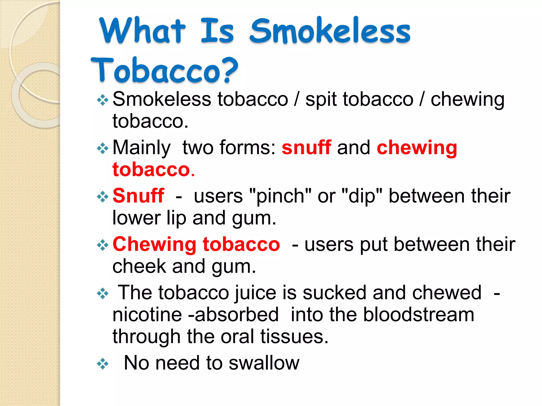 Smokeless tobacco and cotpa | PPTX