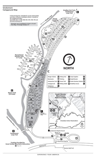 Great Smoky Mountains National Park- Smokemont Campground Map | PDF