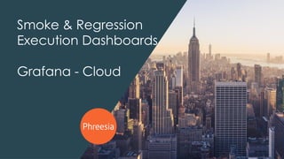 Smoke & Regression Execution Dashboard- Demo.pptx | Computer Software and Applications | Computing