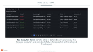 Smoke & Regression Execution Dashboard- Demo.pptx | Computer Software and Applications | Computing