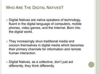 Digital Natives & Digital Immigrants | PPTX