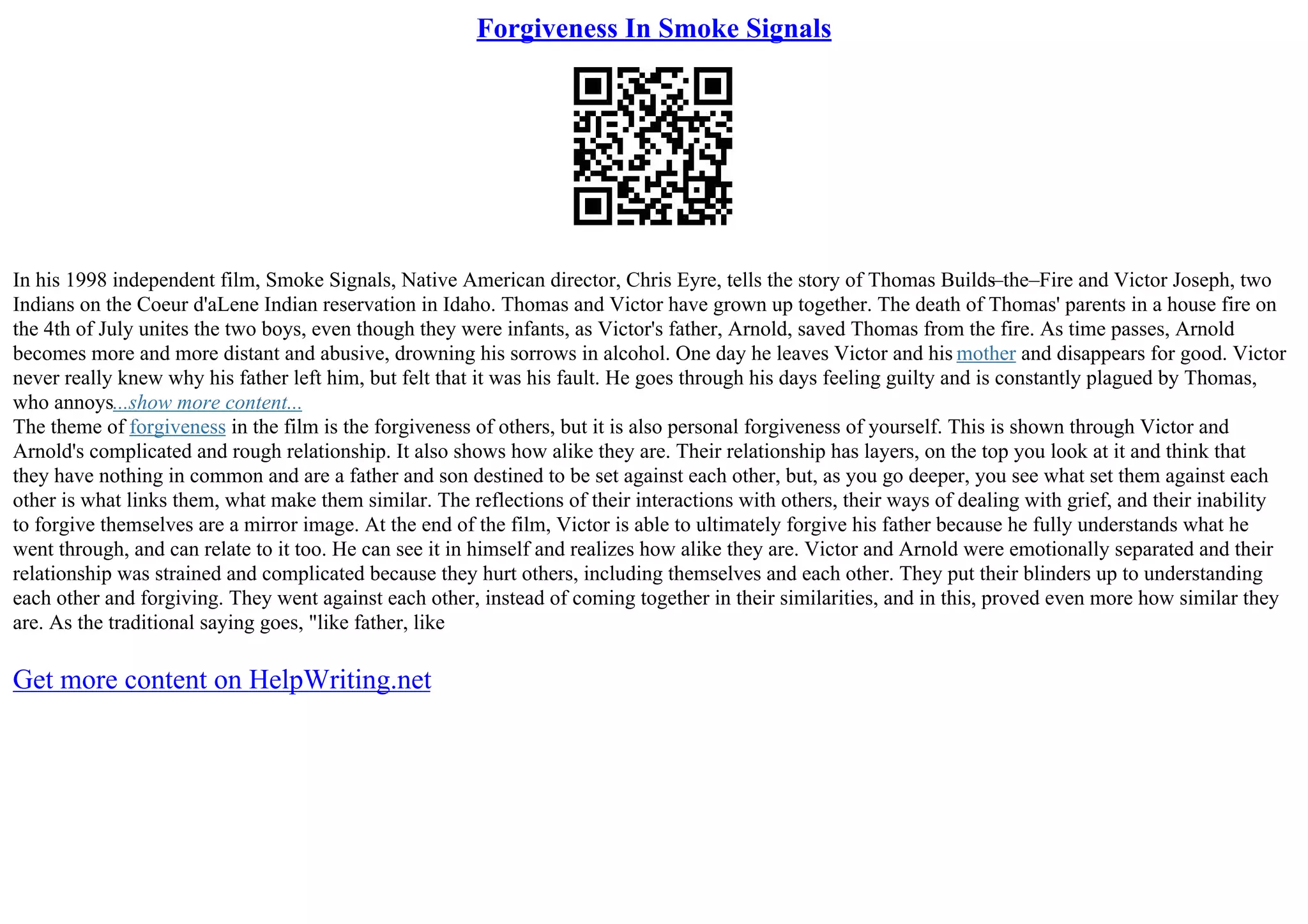 Smoke Signals Analysis | PDF
