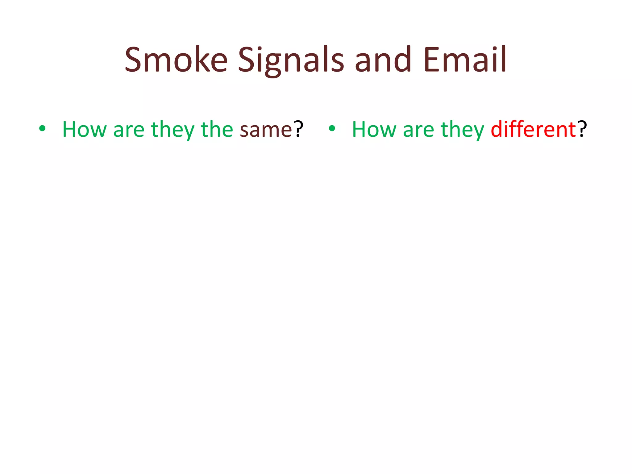 Smoke Signals Presentation | PPTX