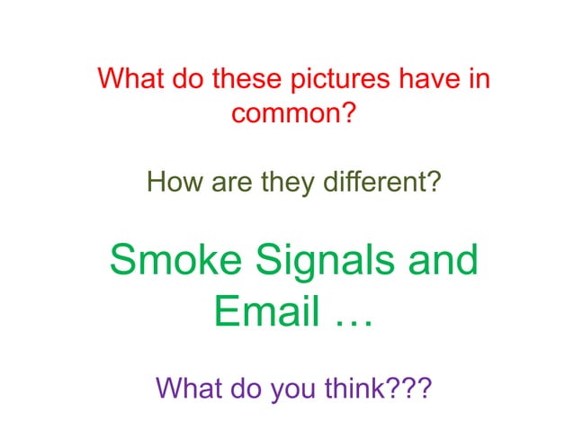 Smoke Signals Presentation | PPTX | Email | Internet