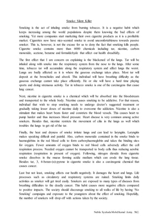 Smoke silent killer | DOCX