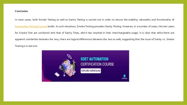 Smoke Testing vs. Sanity Testing: A Comparative Analysis | PPT