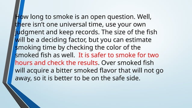 smoking.pptx Fish Preservation of Fish.. | PPTX | Cooking | Food & Drink
