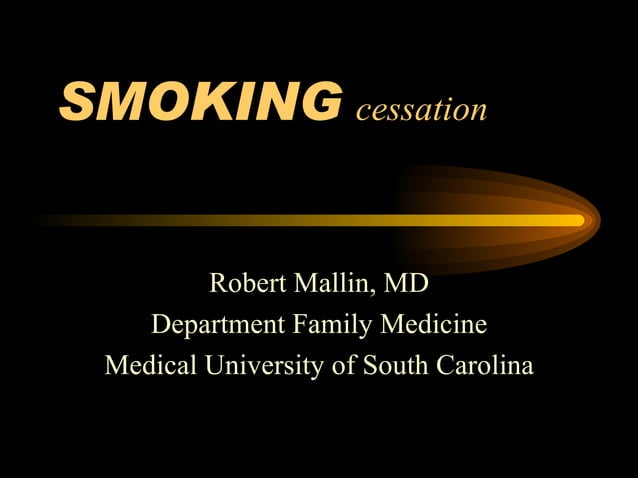 Smoking Cessation Tutorial | PPT | Illegal Drugs, Tobacco, eCigarettes ...