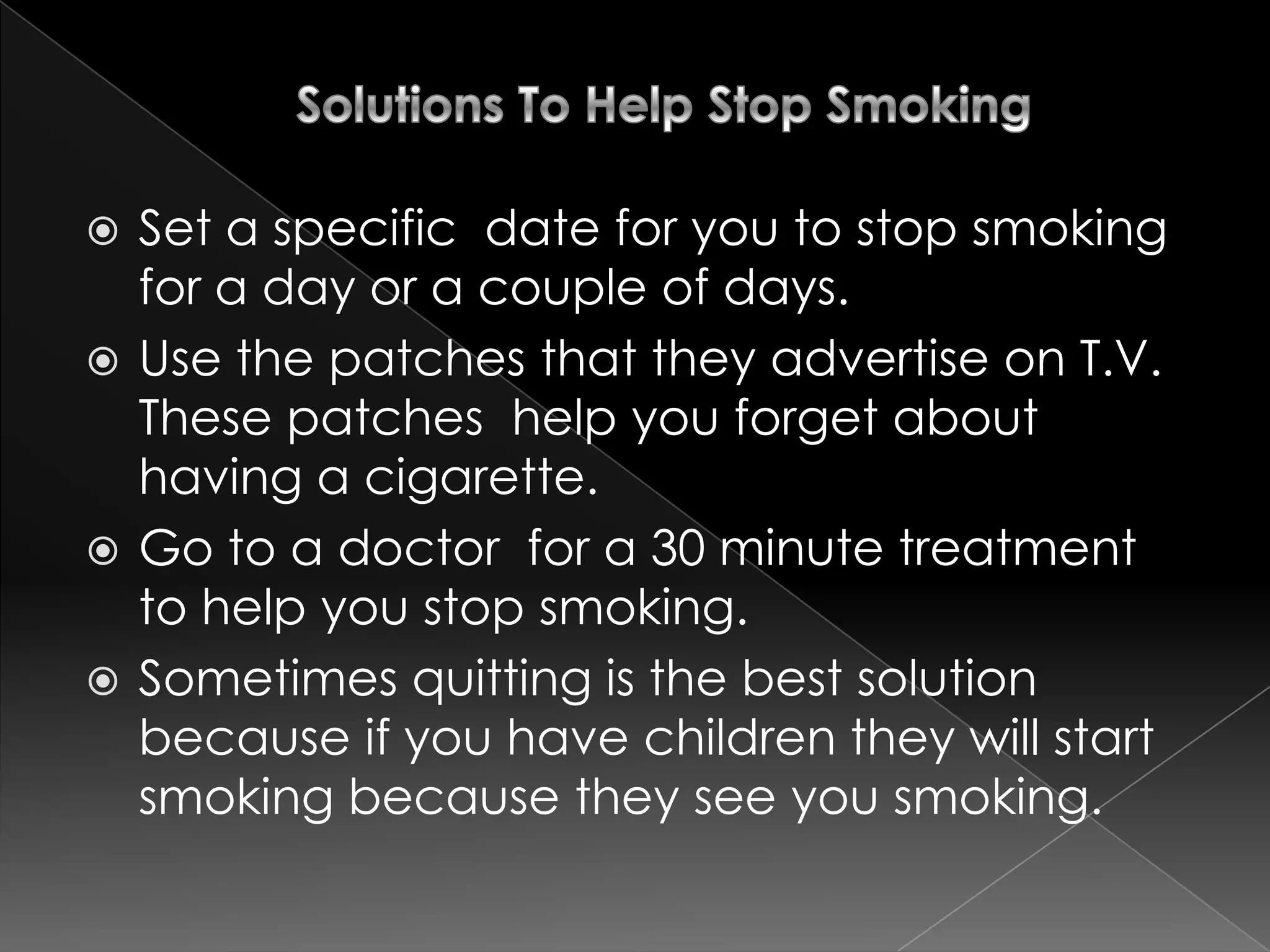 IB Exhibition Topic: Smoking- Rm 14 | PPT