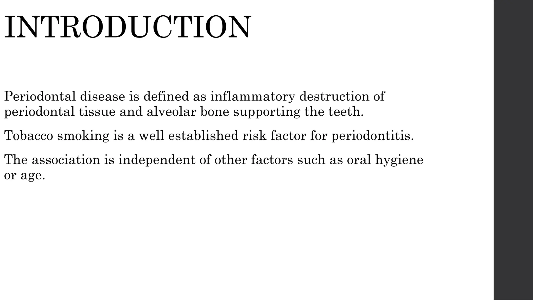 Tobacco smoking and periodontal disease.pptx