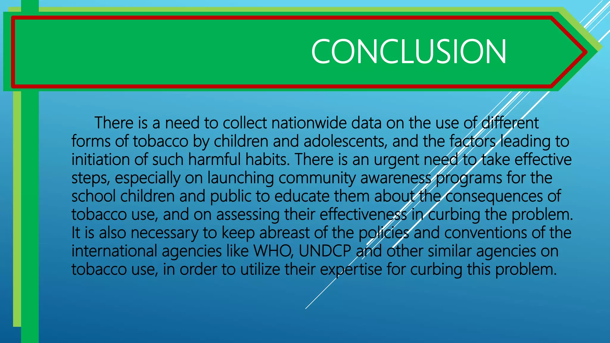 Smoking and chewing tobacco (ghutkha) effects | PPT