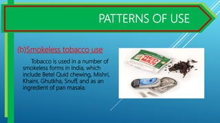 Smoking and chewing tobacco (ghutkha) effects | PPT