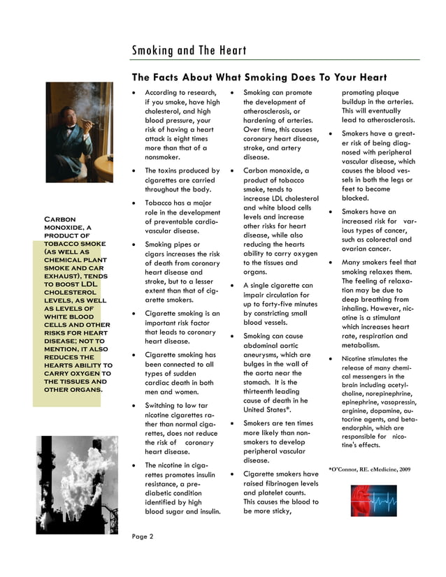 Smoking and the heart newsletter | PDF