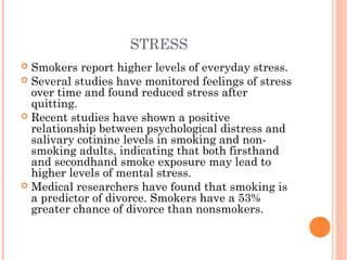 Smoking and its health risks | PPT