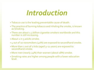 Smoking and its health risks | PPTX