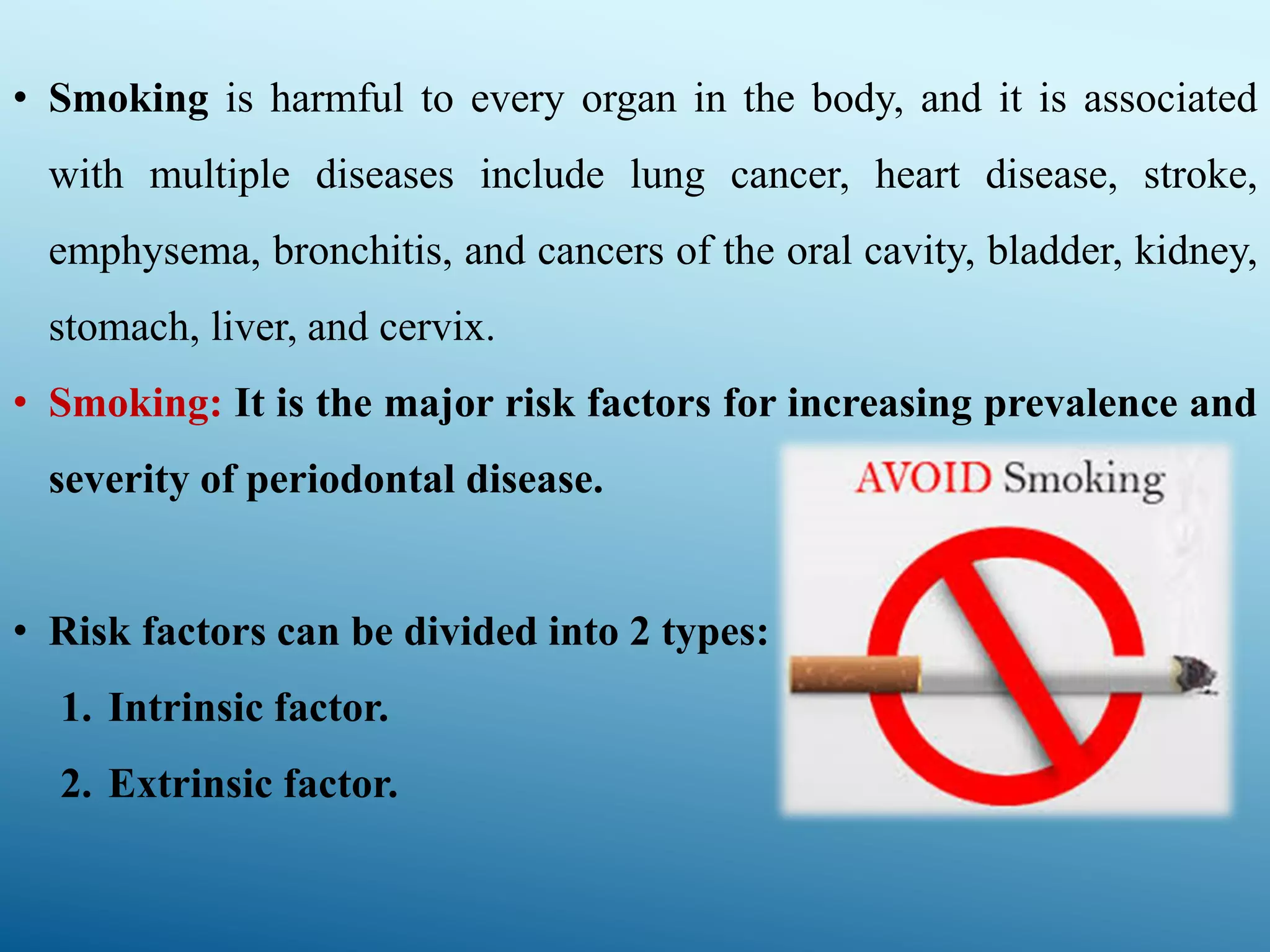 Smoking and periodontal disease | PDF