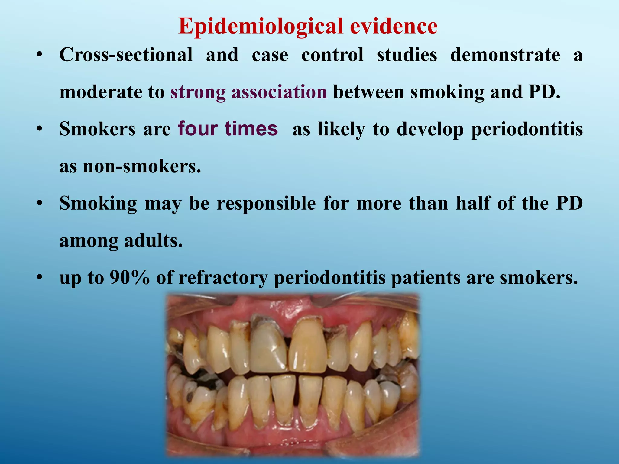 Smoking and periodontal disease | PDF