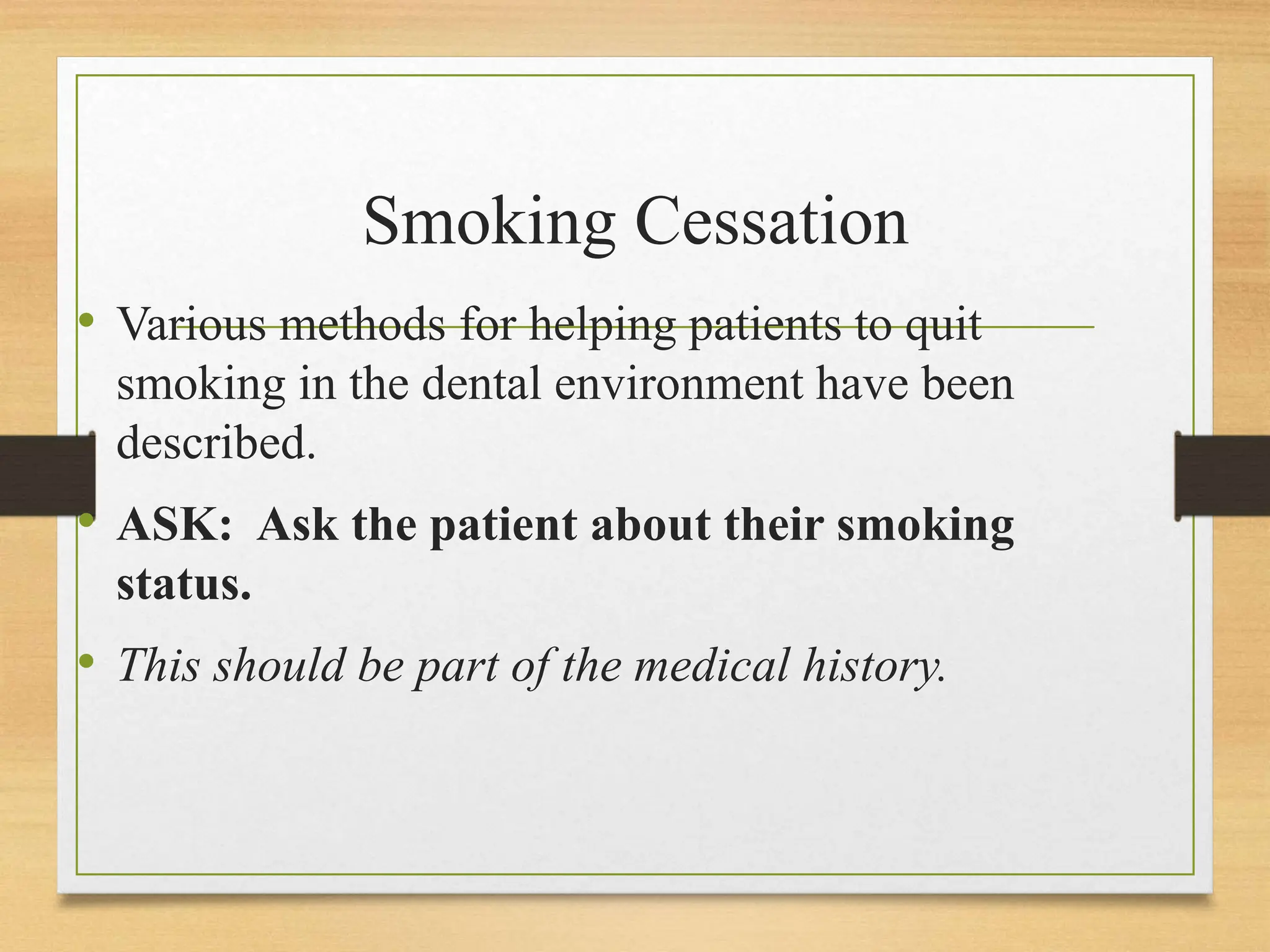 Smoking and Periodontal Disease presentation | PPTX
