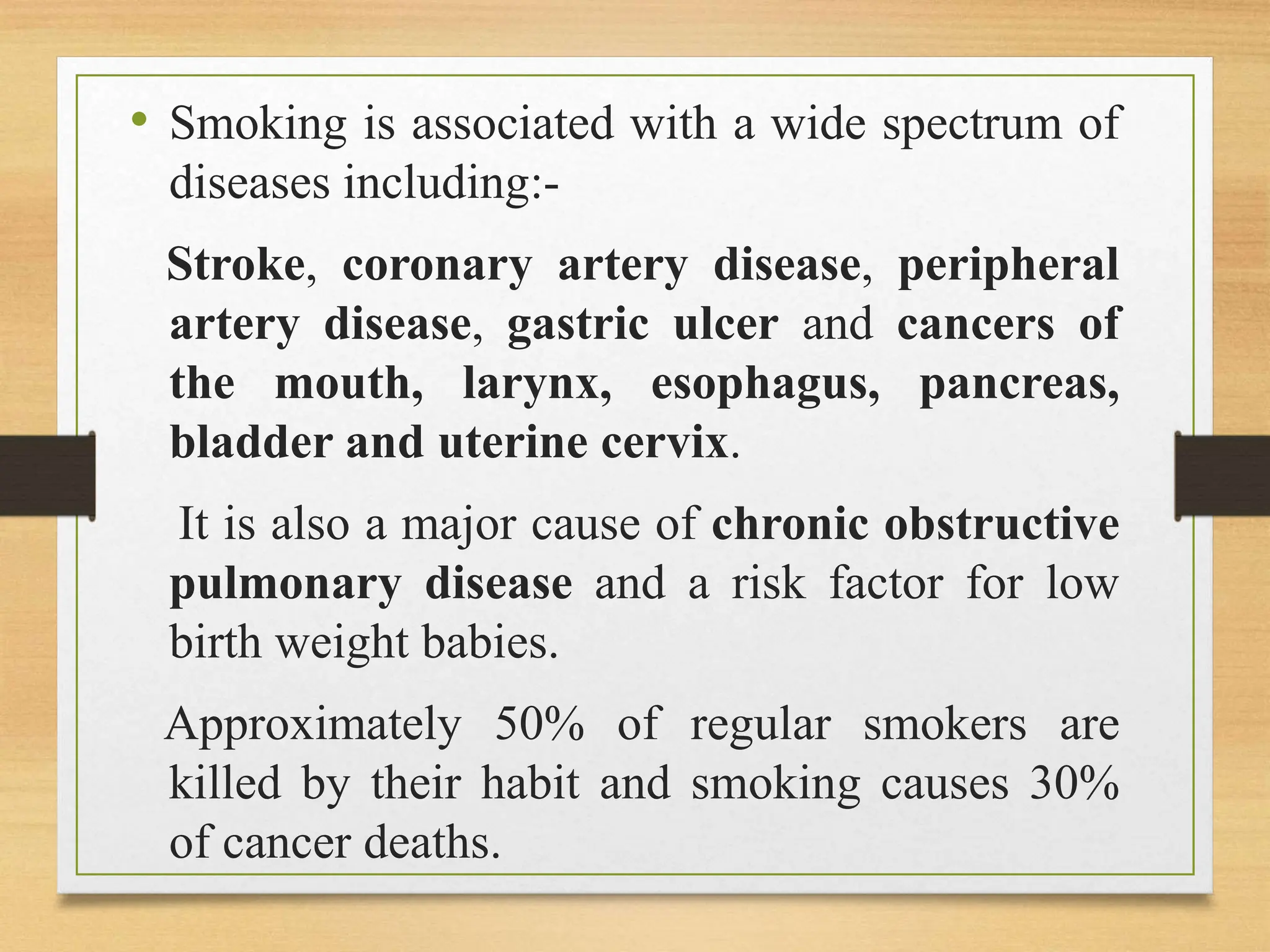 Smoking and Periodontal Disease presentation | PPTX