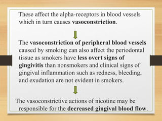Smoking and Periodontal Disease presentation | PPTX