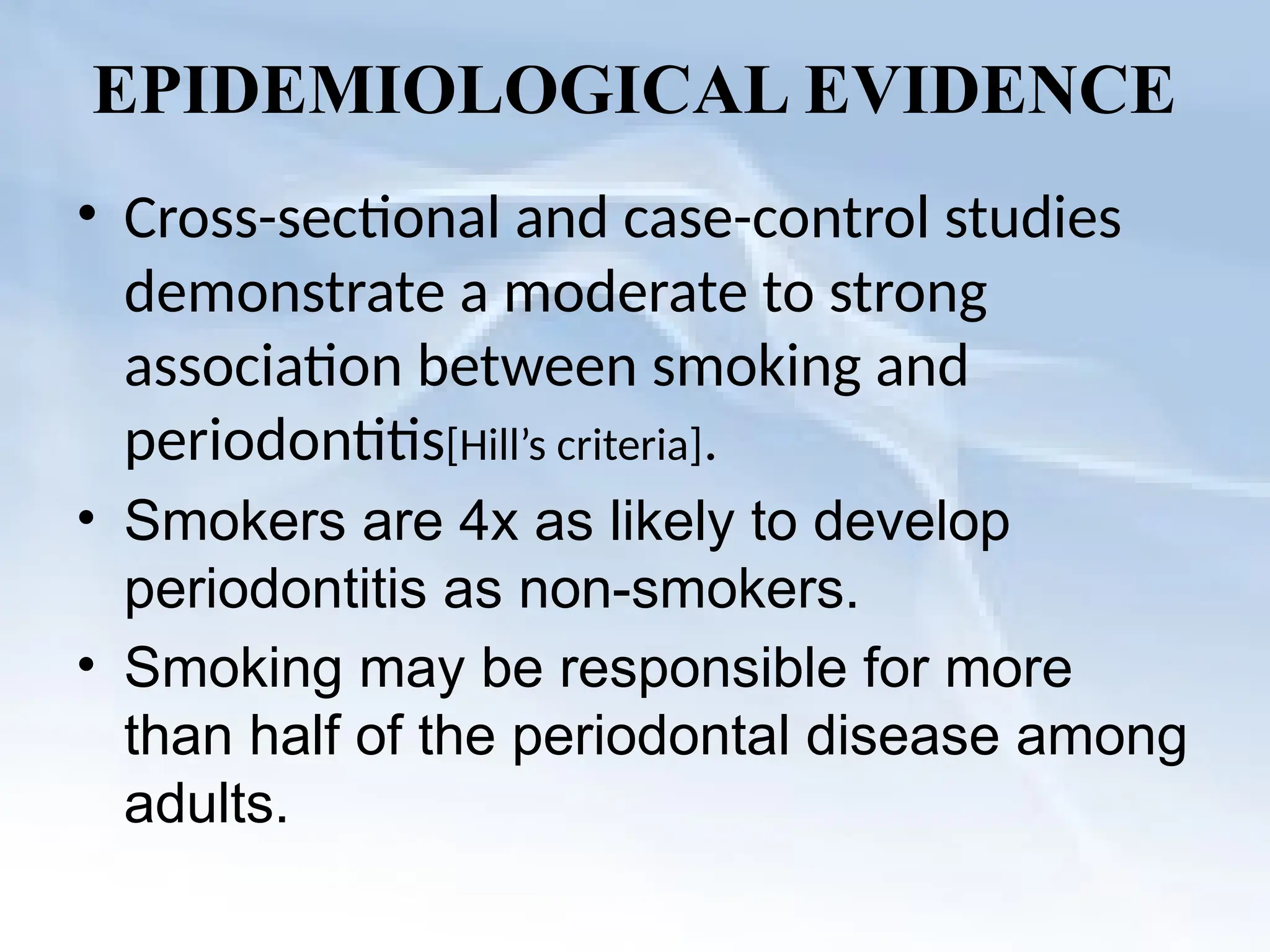 Association between Smoking and periodontal disease.pptx