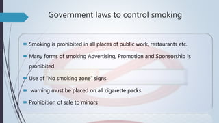 government taking action against smoking | PPTX
