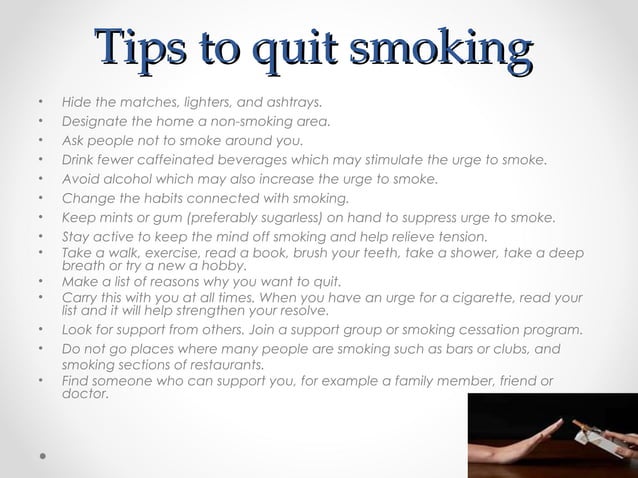 Smoking cessation | PPT