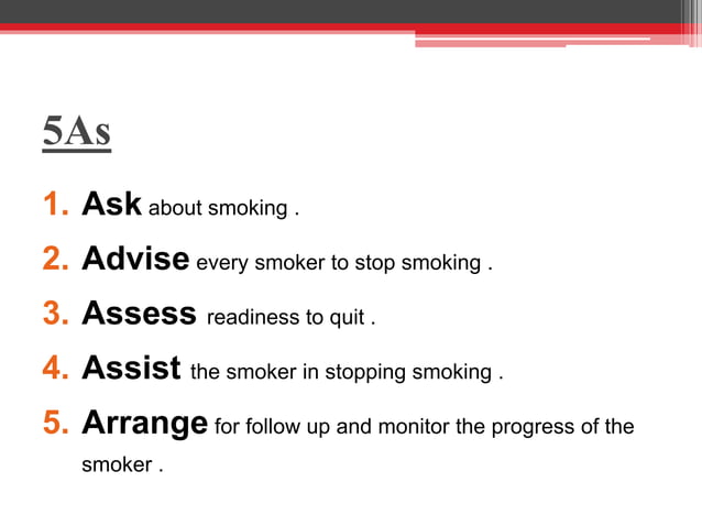 Smoking cessation | PPTX | Illegal Drugs, Tobacco, eCigarettes, Vaping ...