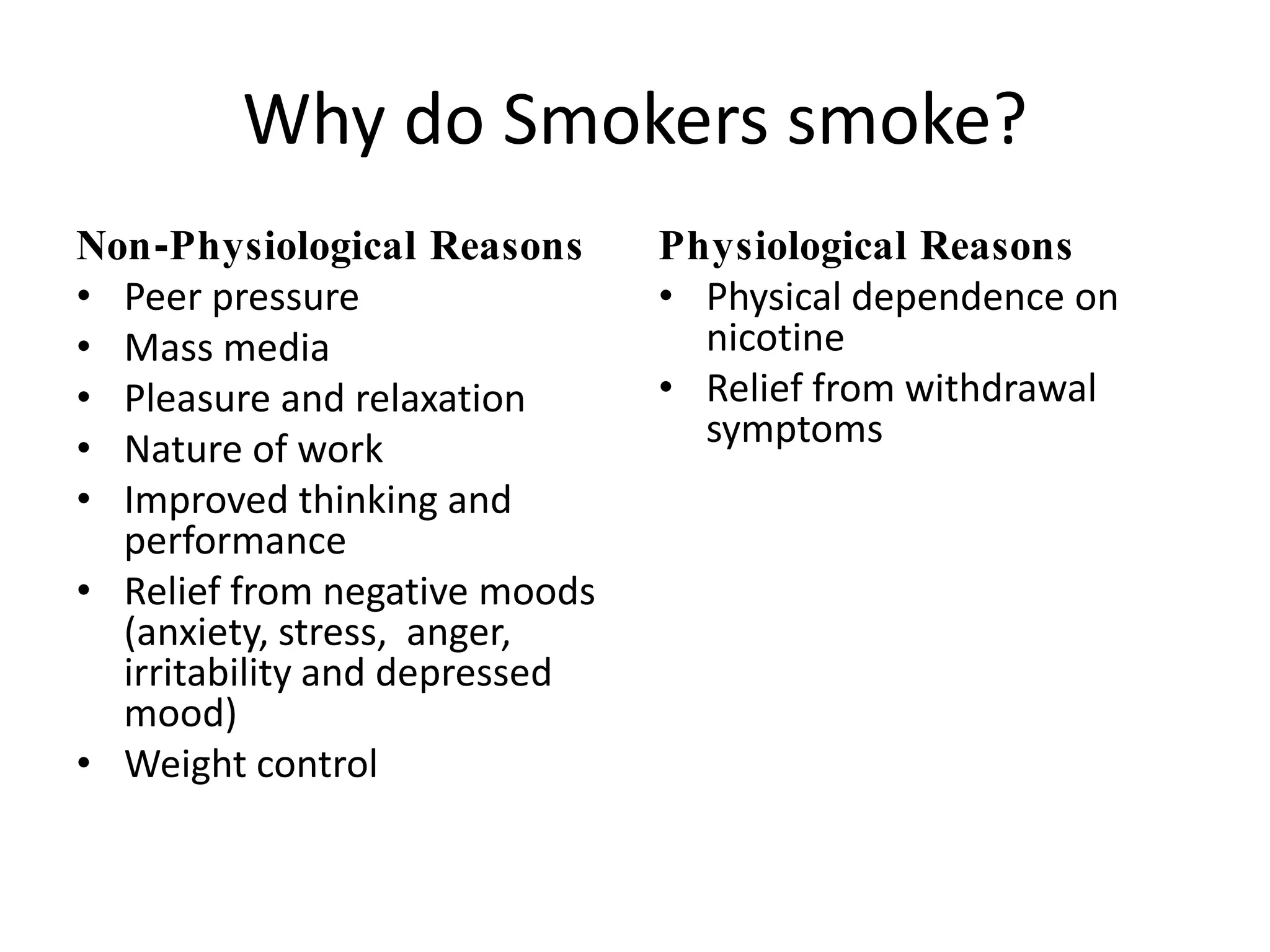 Smoking cessation | PPTX