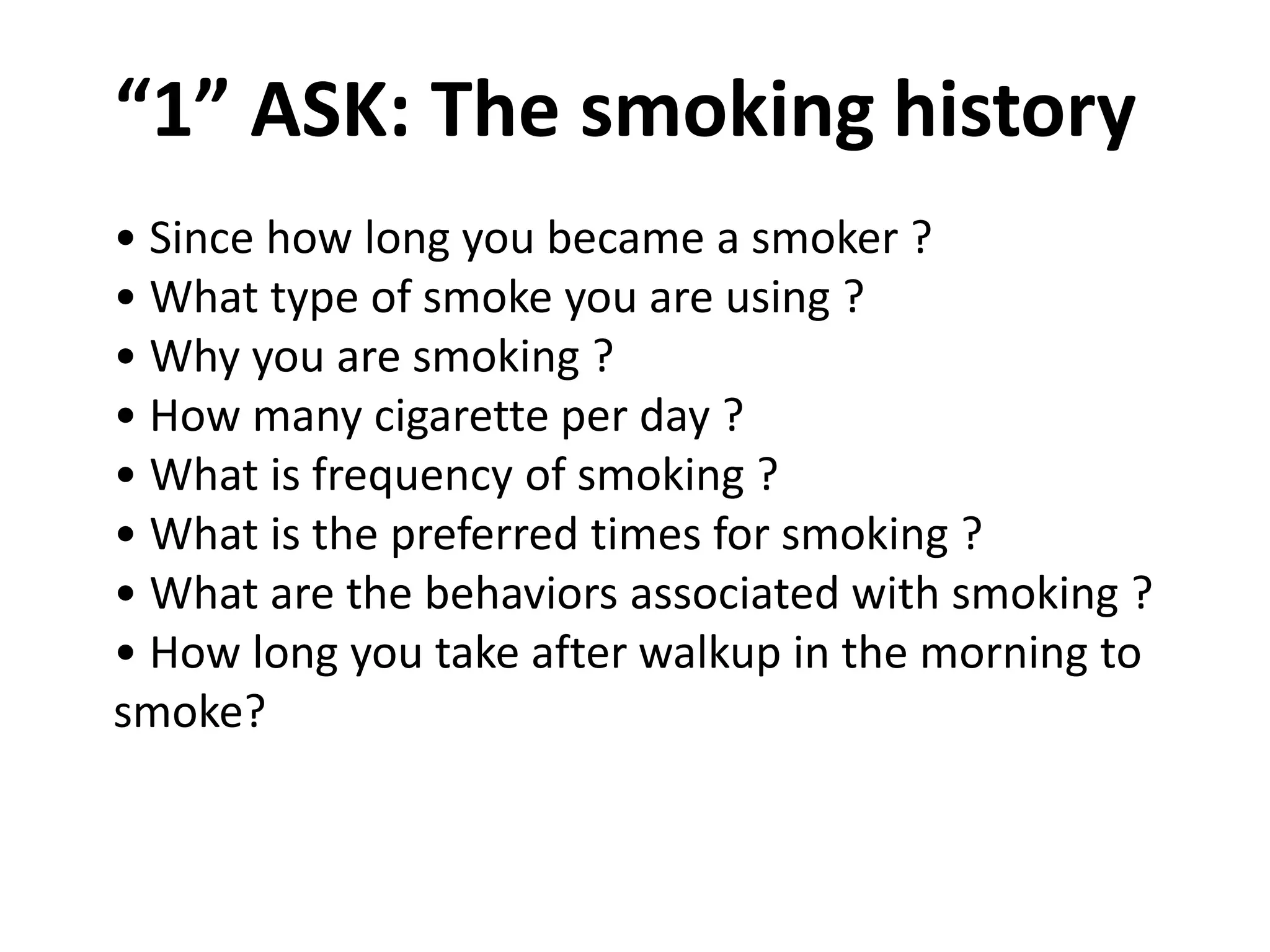Smoking cessation | PPTX