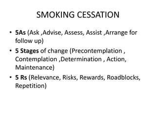 Smoking cessation | PPTX