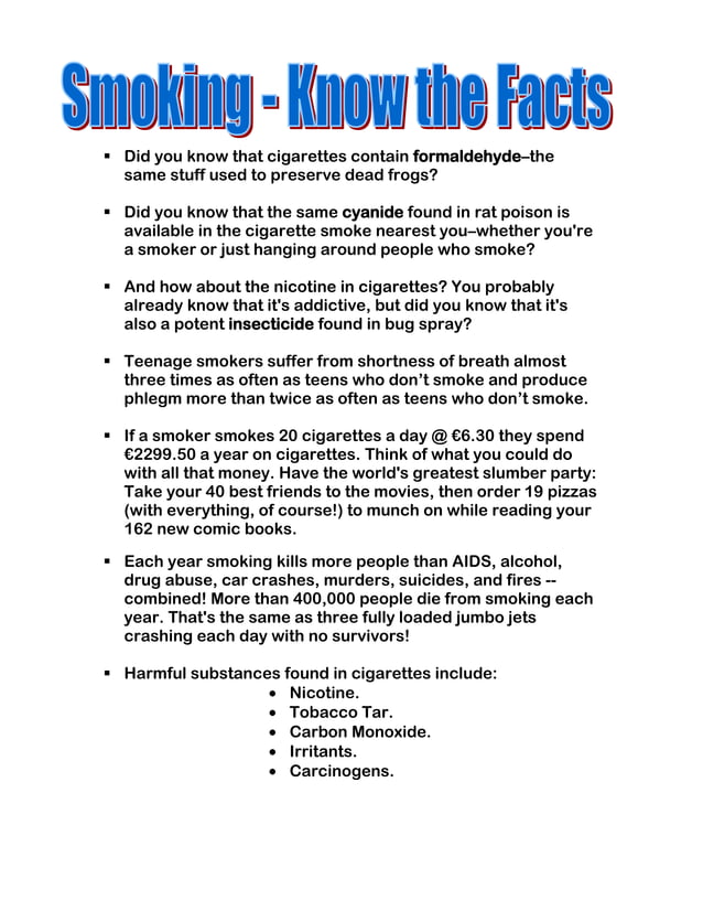 Smoking facts | PDF