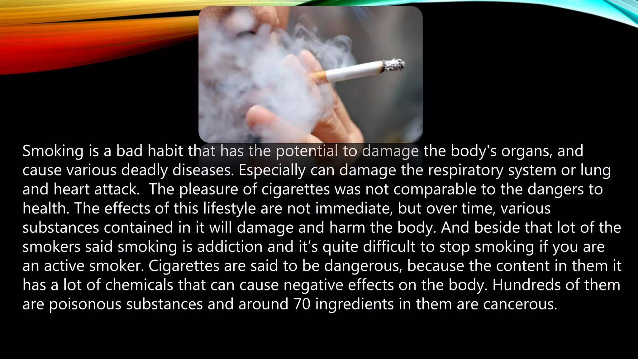 Smoking is dangerous for health | PPTX