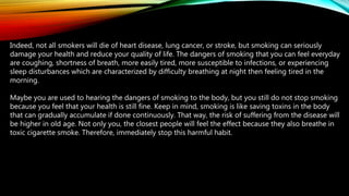 Smoking is dangerous for health | PPTX