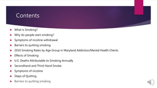 Presentation on Smoking Kills | PPTX