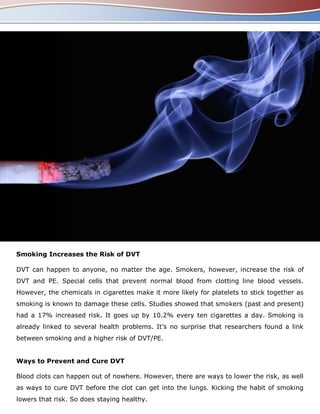 Smoking Linked to DVT | PDF